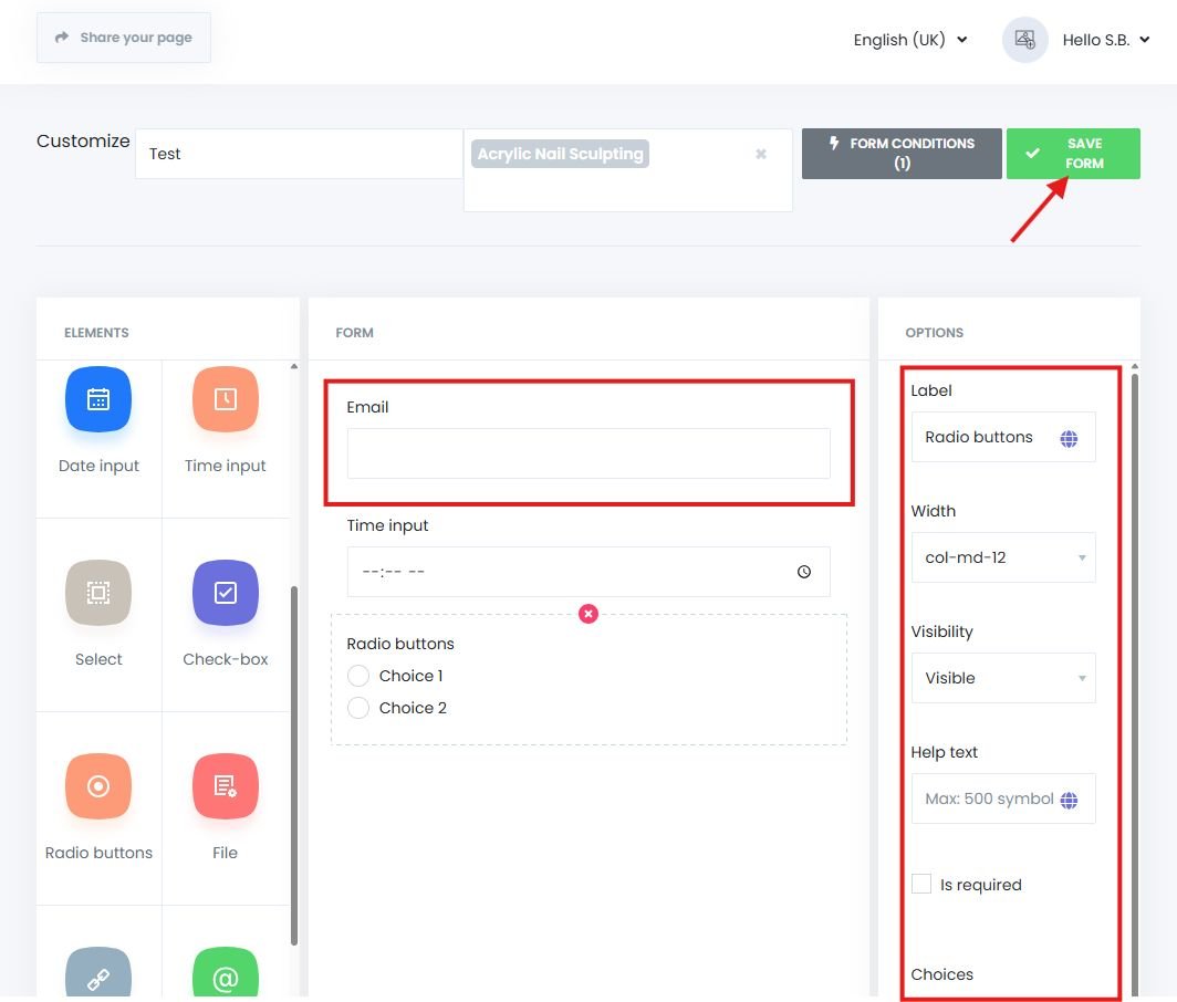 Custom Forms Builder in Book24Seven | Create Personalized Booking Forms ...